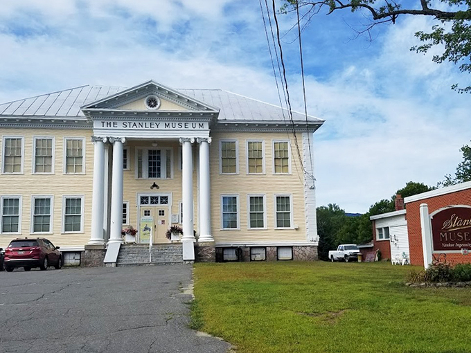 Who needs a DeLorean? The Stanley Museum's classic architecture is your portal to a world of steam-powered wonders.