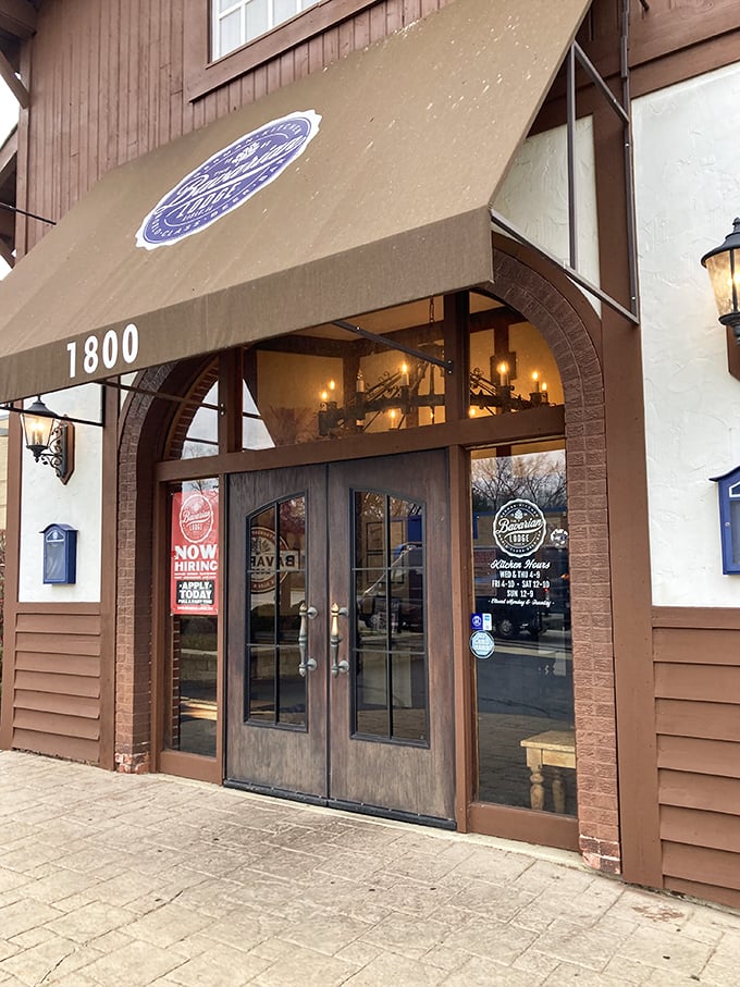 Willkommen to flavor town! The Bavarian Lodge's rustic exterior hints at the German delights waiting inside. Lederhosen optional, appetite essential.