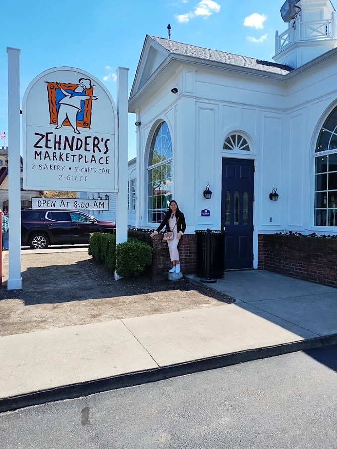 Pretzels and charm, hold the jetlag! Zehnder's quaint exterior is your passport to a world of German-inspired delights.