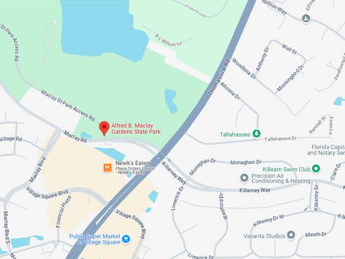 alfred b. maclay gardens state park map