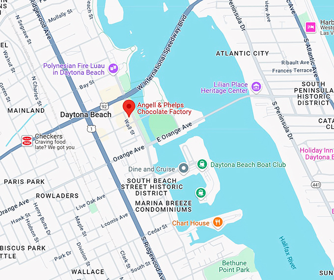 angell & phelps chocolate factory map