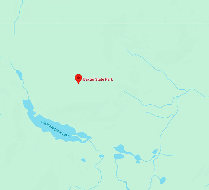 baxter state park map