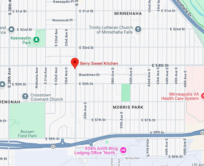 berry sweet kitchen map