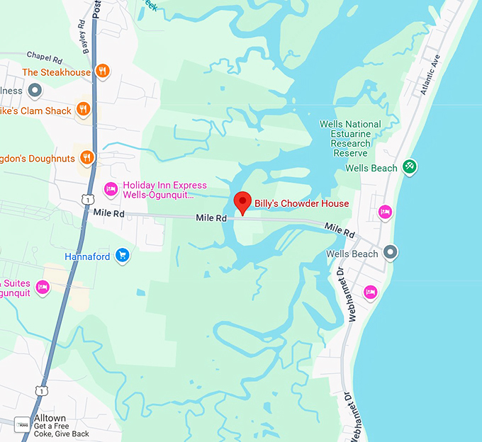 billy's chowder house map