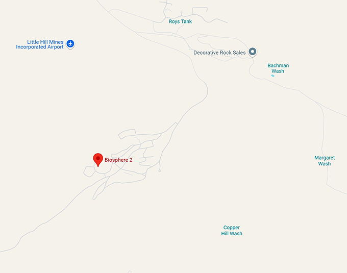 biosphere 2 map