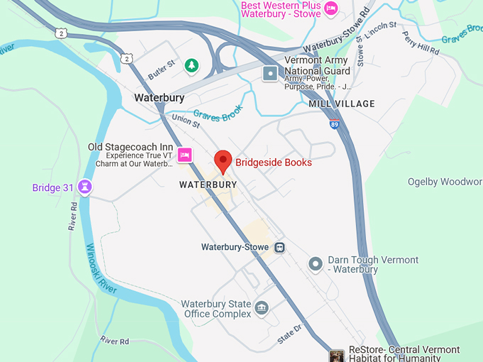 bridgeside books map