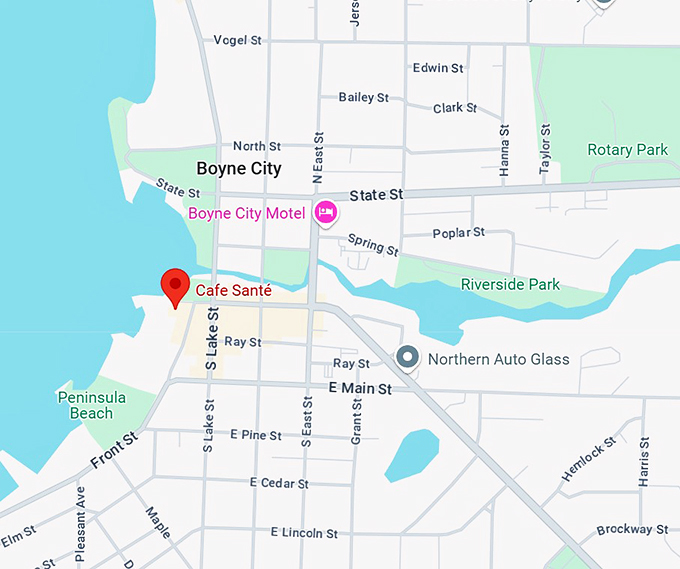 cafe sant&eacute; map