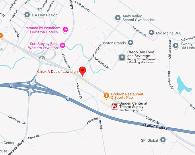 chick a dee of lewiston map