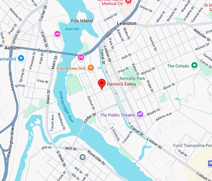 davinci's eatery map