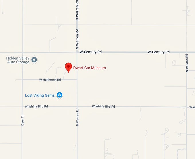 dwarf car museum map