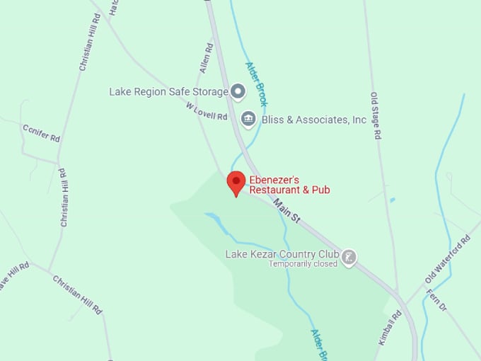 ebenezer's restaurant & pub map