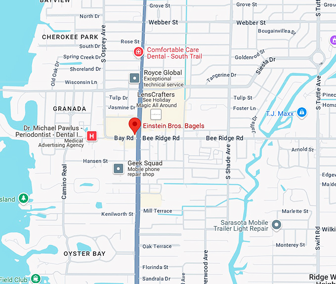 einstein bros. bagels map