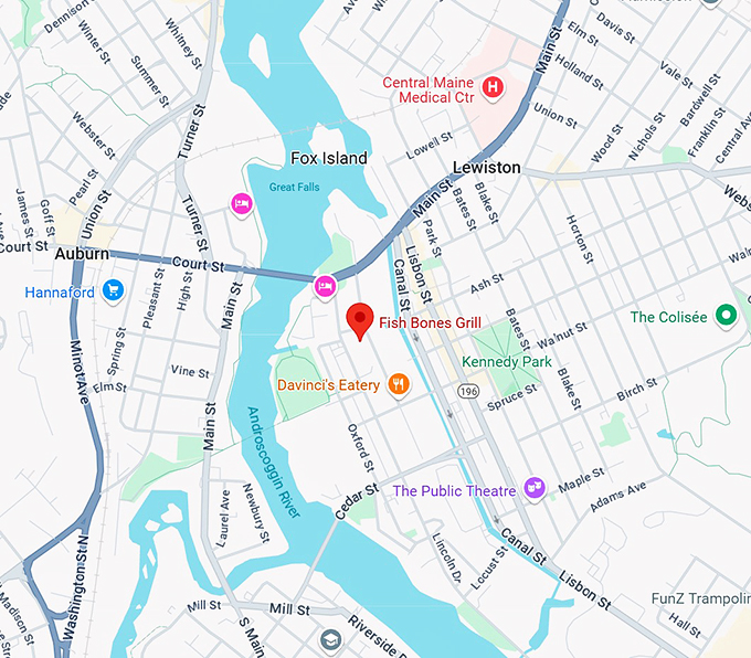 fish bones grill map