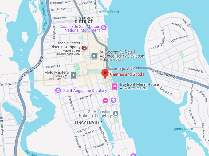 gaufres and goods map