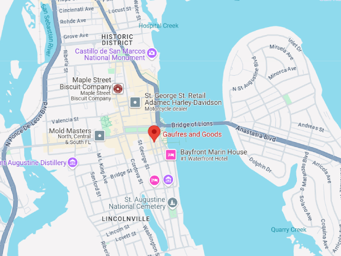 gaufres and goods map