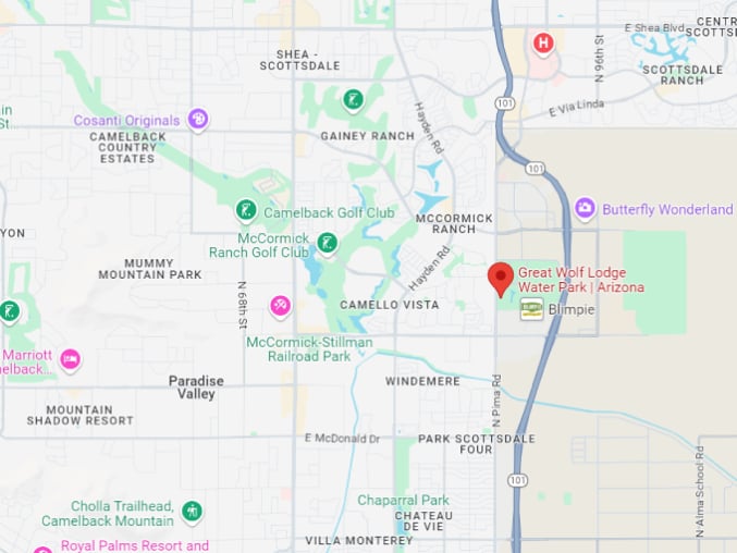 great wolf lodge water park arizona map