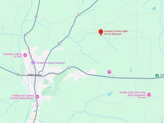 holmes county open air art museum map