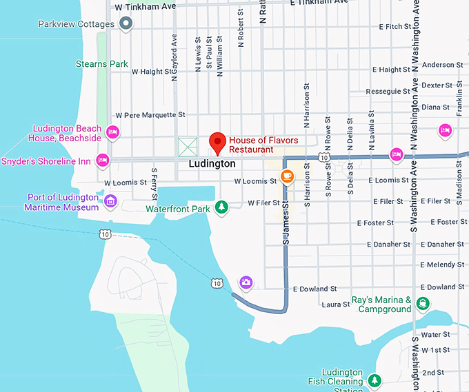 house of flavors restaurant map