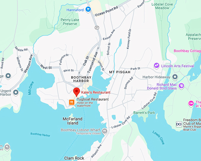 kaler's restaurant map