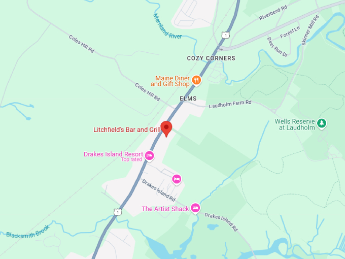 litchfield's bar and grill map