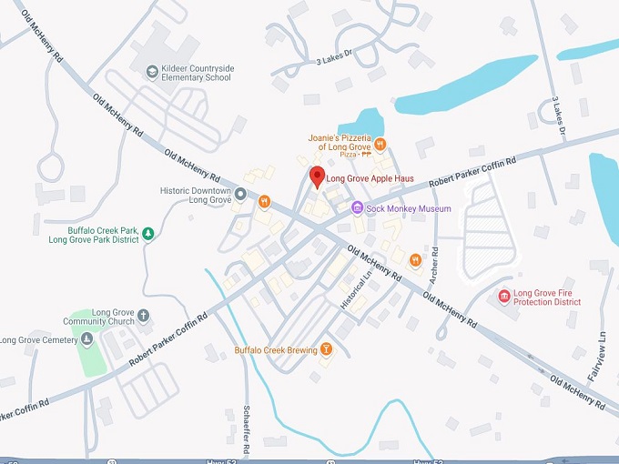 long grove apple haus map