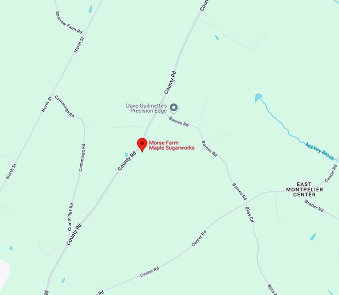 morse farm maple sugarworks map
