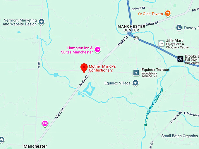 mother myrick's confectionery map