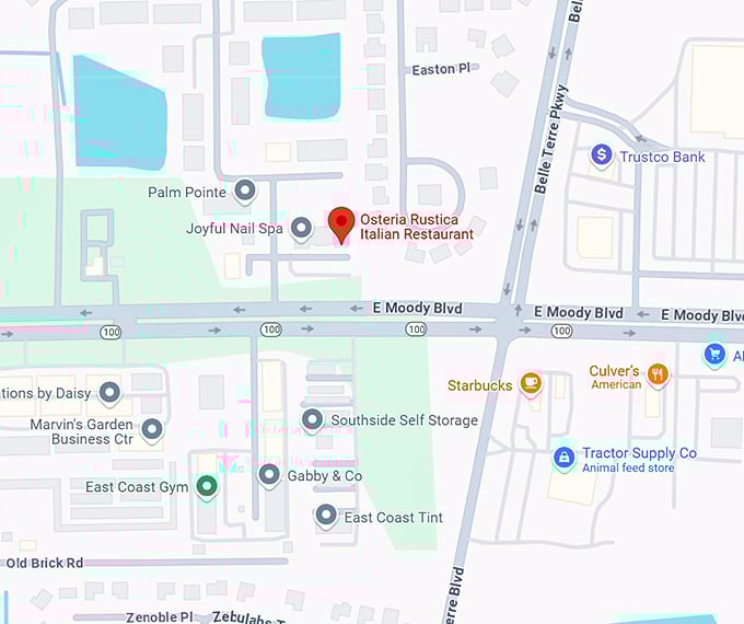 osteria rustica italian restaurant map