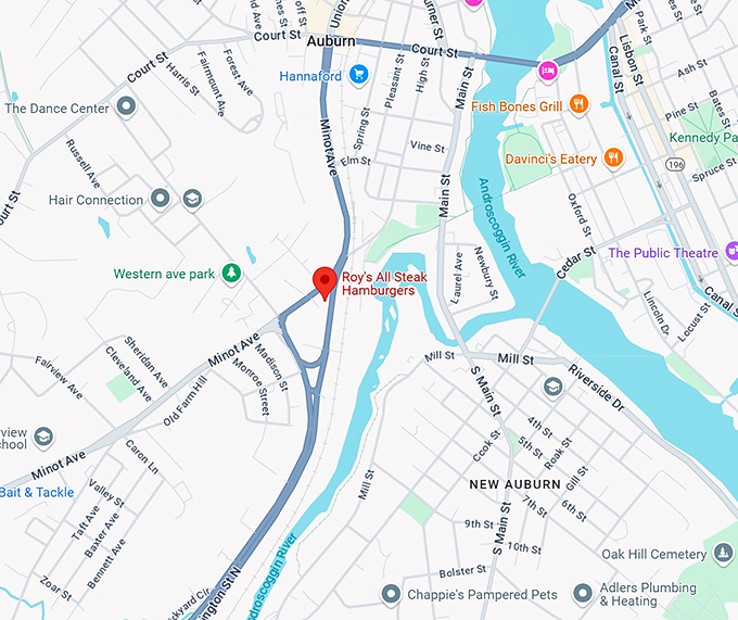roy's all steak hamburgers map