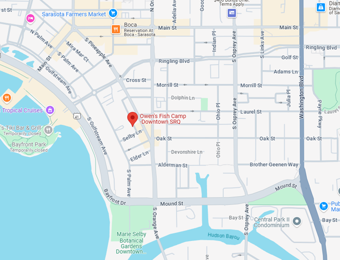 16. Owen's Fish Camp map