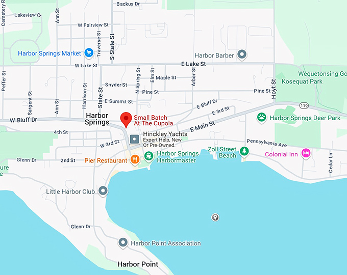 small batch at the cupola map