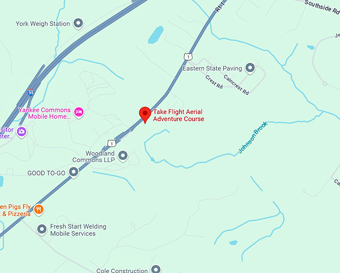 take flight aerial adventure park map