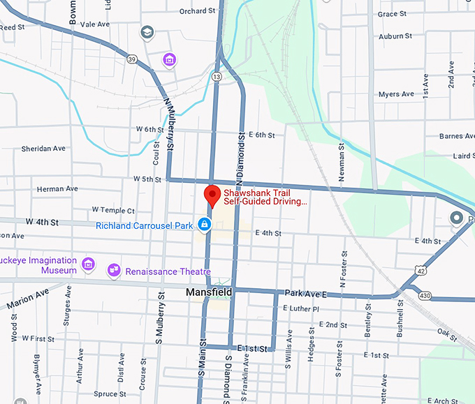 the shawshank trail map