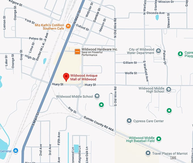 wildwood antique mall of wildwood map