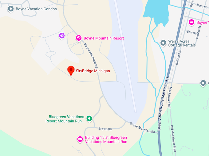 16. SkyBridge Michigan map