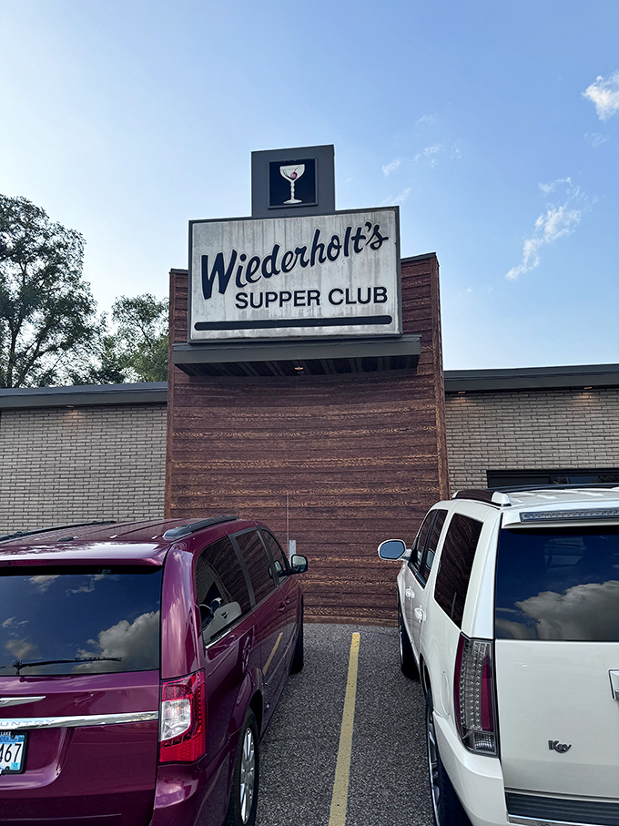 A neon martini glass winks at you from above &ndash; Wiederholt's Supper Club is ready to shake up your evening, one classic cocktail at a time.