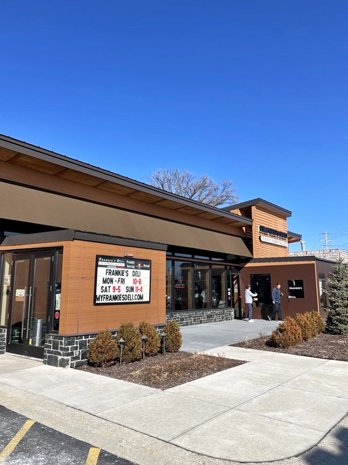 Welcome to sandwich paradise! Frankie's outdoor seating area is like a little slice of Italy, minus the jet lag.