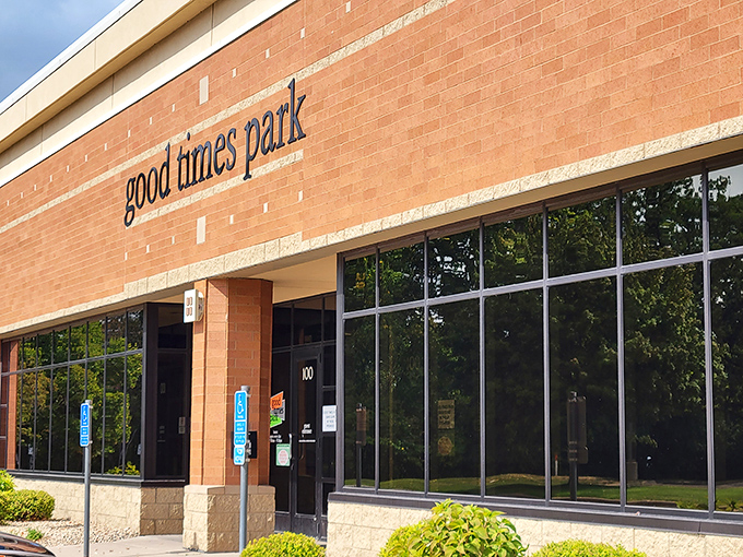 Welcome to Good Times Park: Where fun comes in brick-sized packages and laughter echoes off the walls!