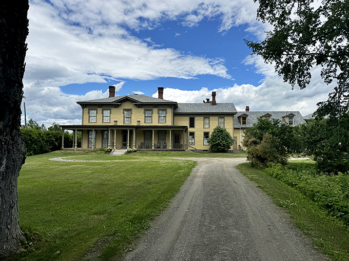 Step back in time! This grand Victorian mansion isn't a Hollywood set – it's the real deal at Norlands Living History Center.