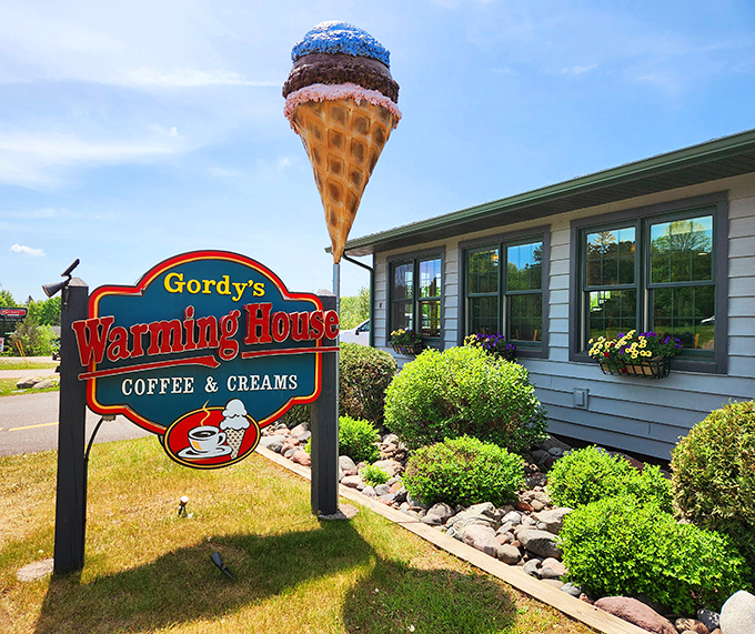 Welcome to Gordy's, where "NORTH" isn't just a direction&mdash;it's a delicious destination! This charming exterior promises a feast for both eyes and taste buds.