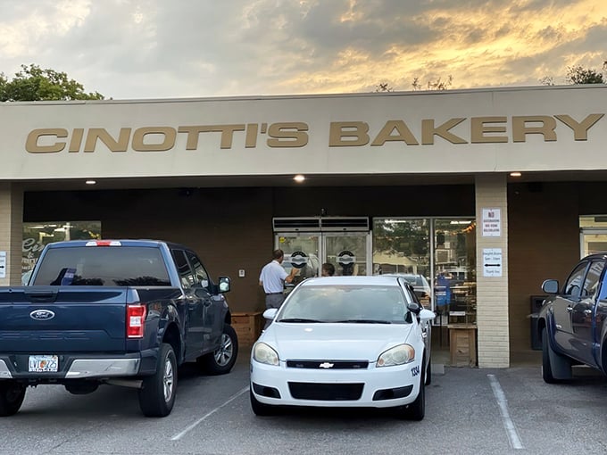 Cinotti's Bakery: Where sweet dreams and savory cravings come true. This unassuming exterior hides a treasure trove of delectable treats waiting to be discovered.