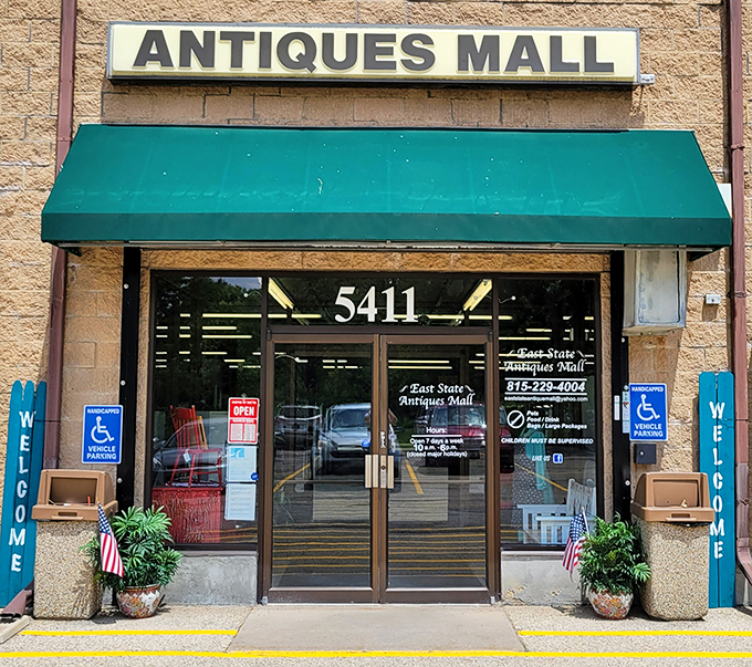 Welcome to the time machine! This unassuming exterior hides a treasure trove of memories waiting to be rediscovered. Step right in, nostalgia seekers!
