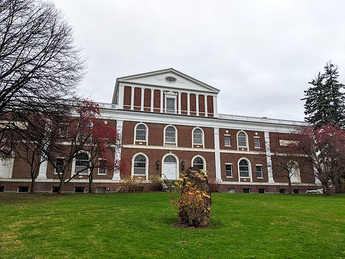 A stately red-brick edifice that screams "I've got culture, and I'm not afraid to use it!" The Fleming Museum stands proud, ready to dazzle art lovers and history buffs alike.