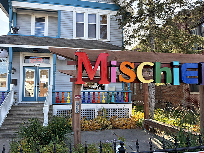 "Mischief managed!" This whimsical storefront looks like it jumped straight out of a storybook, promising adventures for the young and young-at-heart alike.