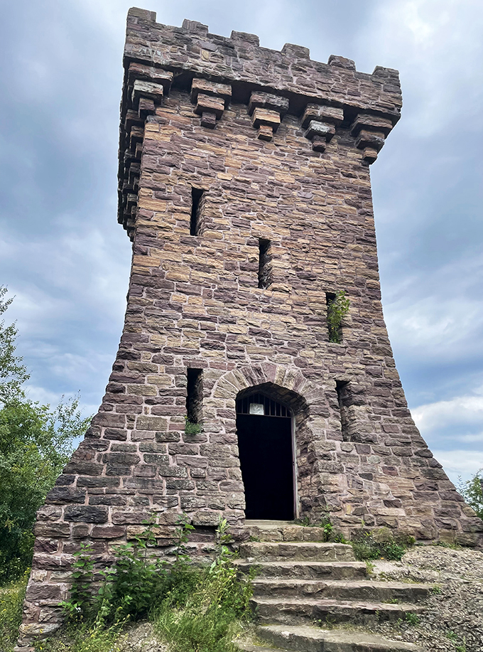A stone sentinel with a secret: Ethan Allen Tower stands tall, inviting you to uncover Vermont's hidden history. Game of Thrones, eat your heart out!
