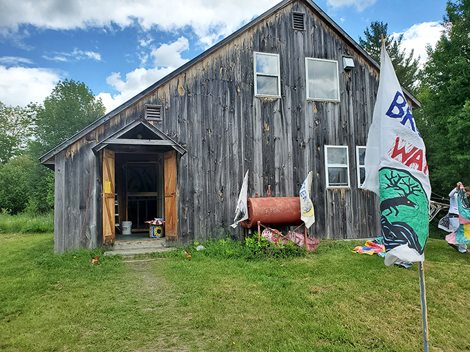Welcome to Vermont's quirkiest barn! This weathered wonder houses more stories than a library and more puppets than you can shake a stick at.