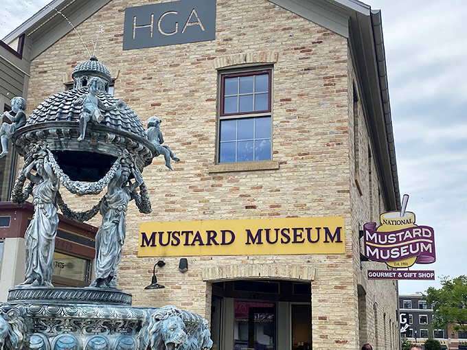 A mustard lover's Mecca! This brick building houses more condiment history than you can shake a hot dog at.