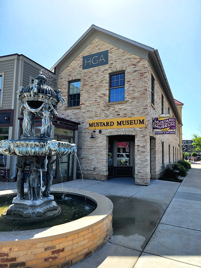 A mustard lover's Mecca! This brick building houses more condiment history than you can shake a hot dog at.