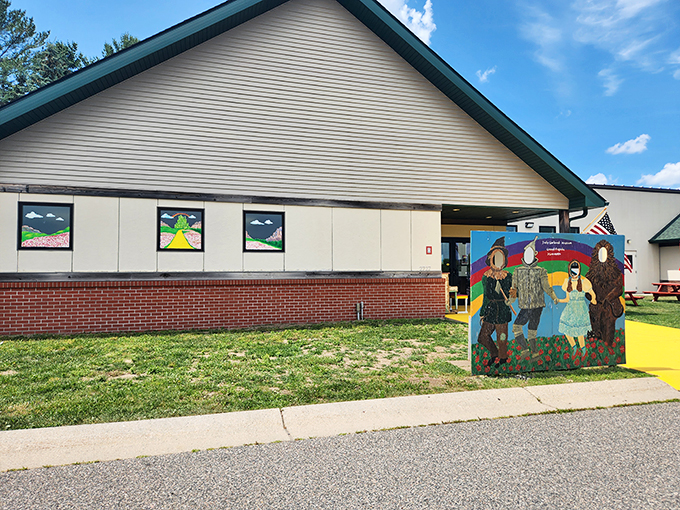 Welcome to Oz... I mean, Grand Rapids! This charming museum exterior is like a yellow brick road leading to Hollywood magic.