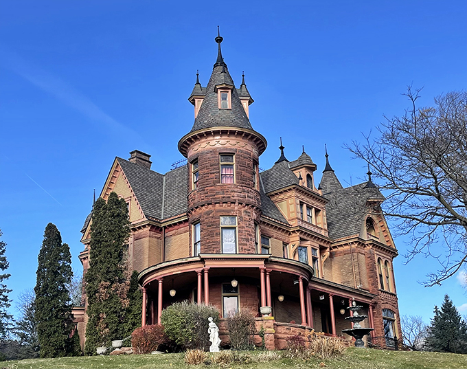 Cinderella's dream home or Kalamazoo's crown jewel? This castle's turrets and towers will have you pinching yourself to make sure you're not in a fairy tale.